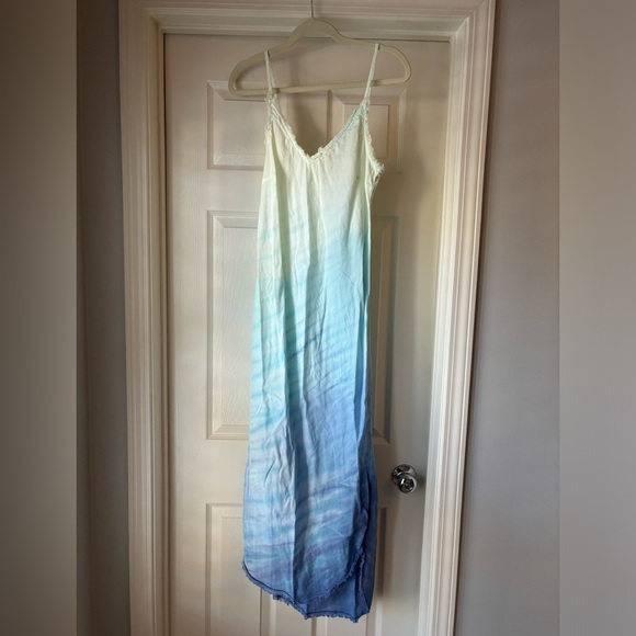 cloth & stone | Dresses | Cloth Stone Blue Tie Dye Coverup Medium ...